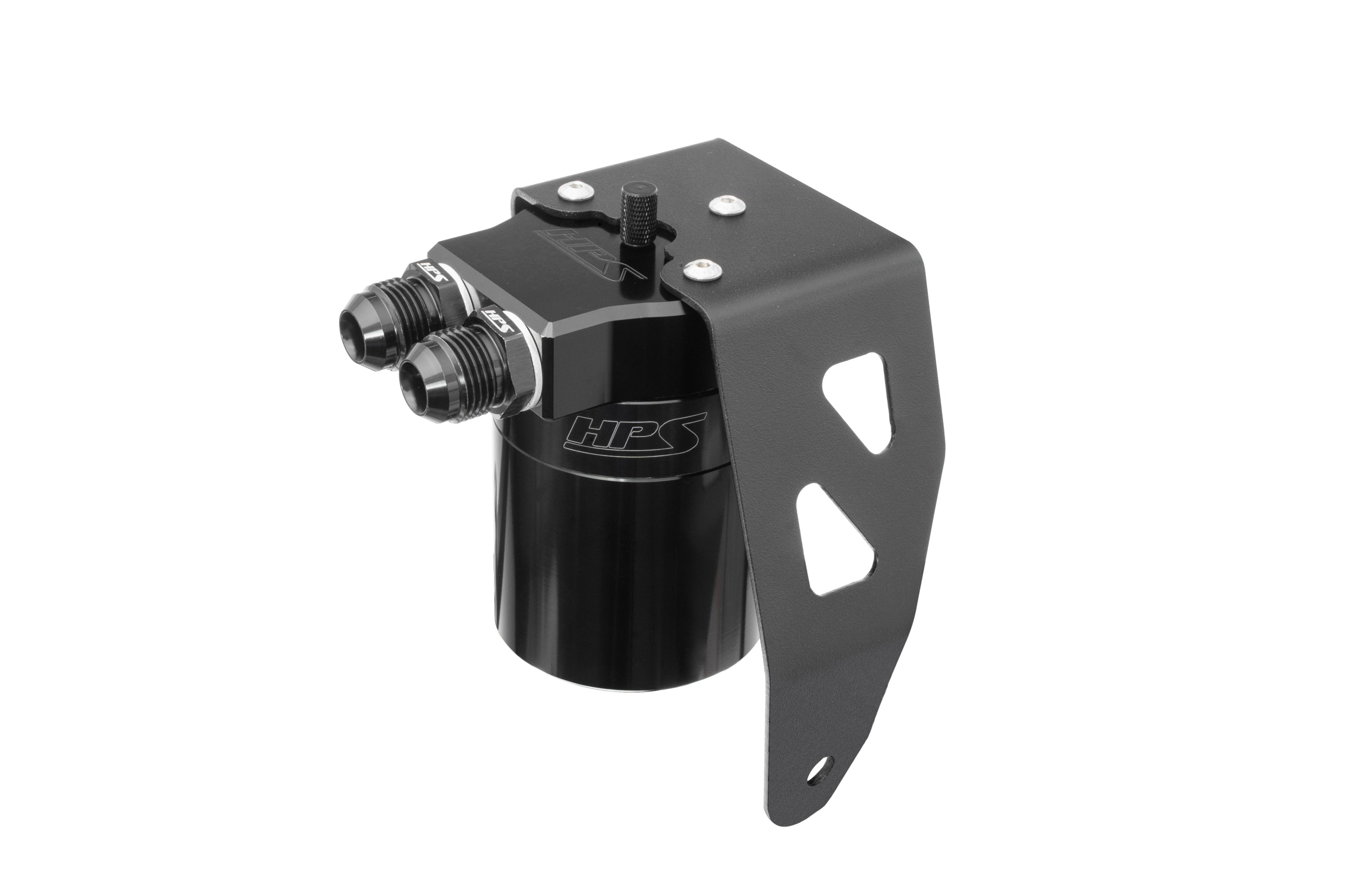 HPS Performance 860-024WB Plug and play oil catch can kit, separates o ...