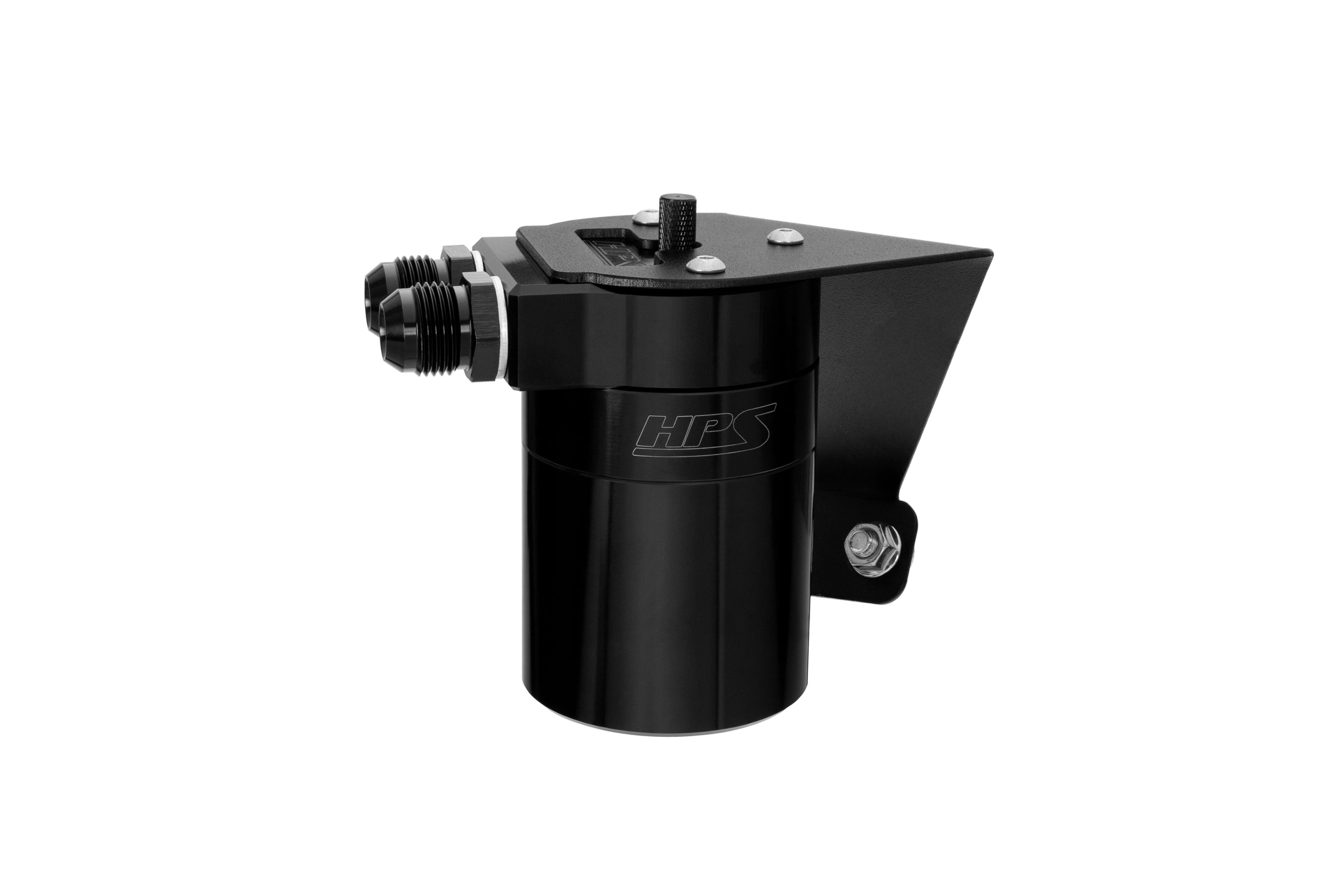 HPS Performance 860-030WB Plug and play oil catch can kit, separates o ...